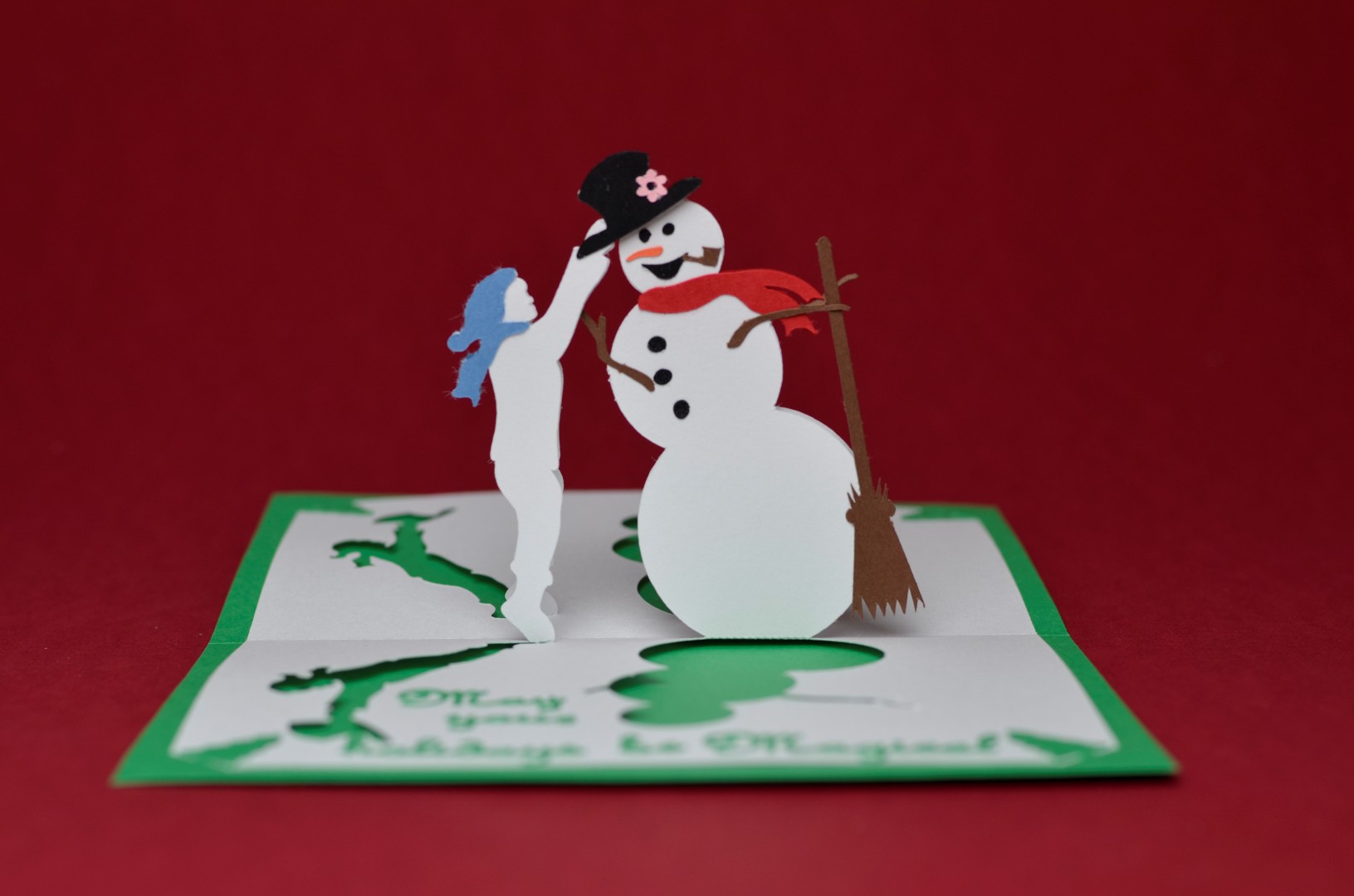 Christmas Pop Up Card Magical Snowman Tutorial Creative Pop Up Cards