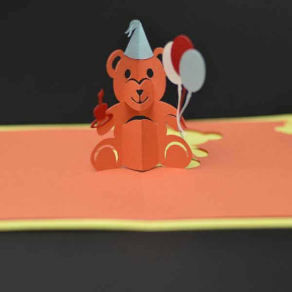 Teddy Bear Pop Up Card Template - Creative Pop Up Cards