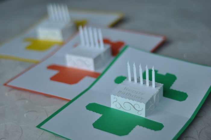 Birthday Pop Up Card: Square Cake Tutorial - Creative Pop Up Cards