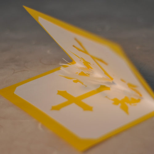 Christian Cross Pop Up Card Template - Creative Pop Up Cards