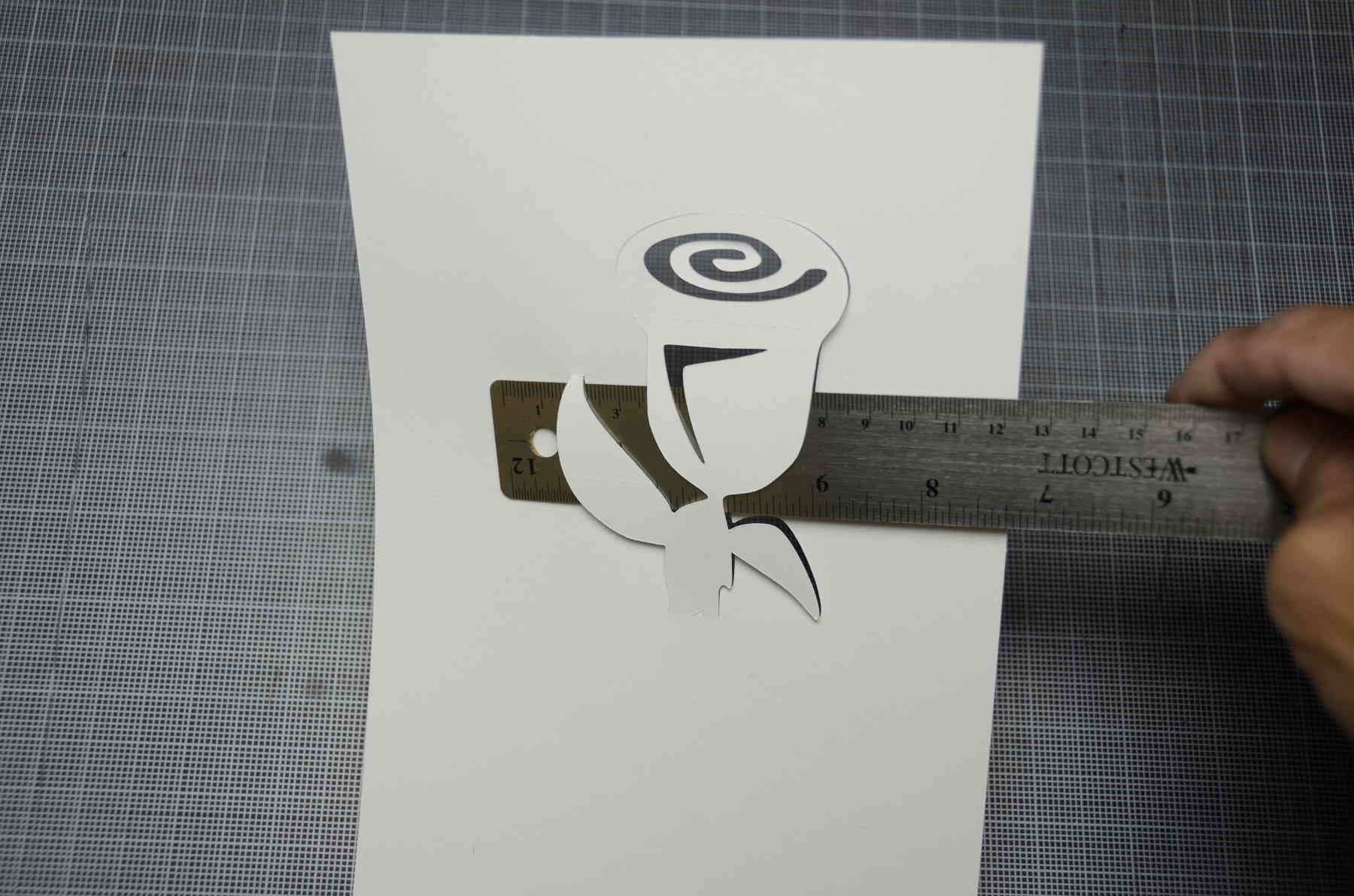 Simple Rose Pop Up Card Tutorial and Template - Creative Pop Up Cards